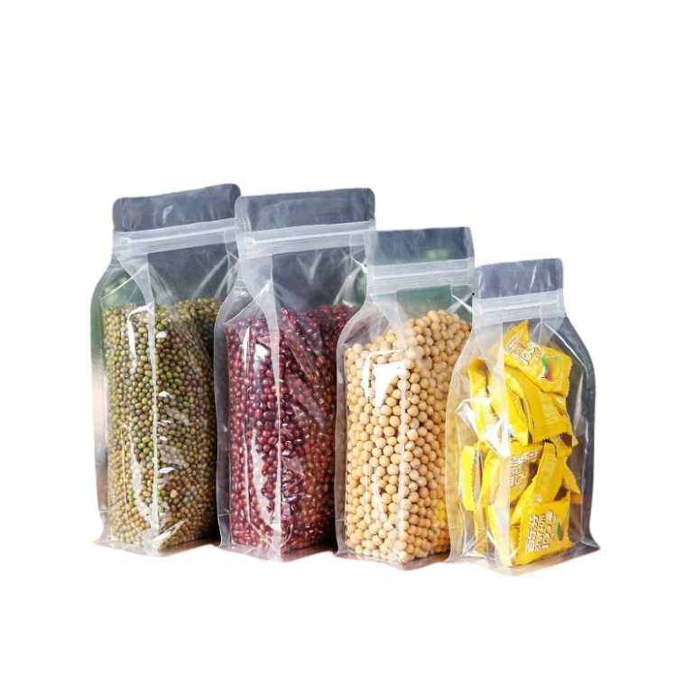 25PCS (8 Side Seal) High Transparent Stand Up Pouch Plastic Bag With ...